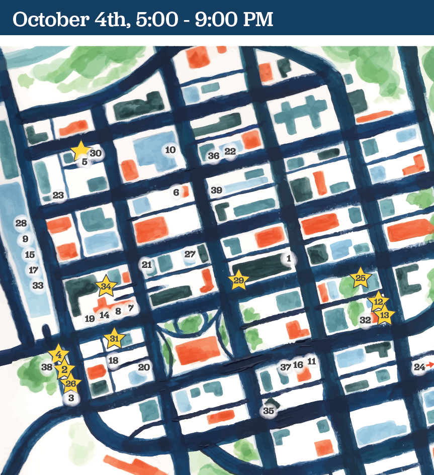 First Friday Scranton Map: October 4, 2019 – First Friday